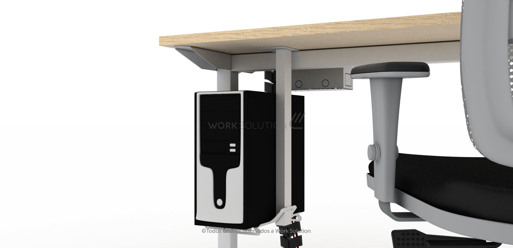 Mesa com regulagem de altura manual | Linha Float Work Solution