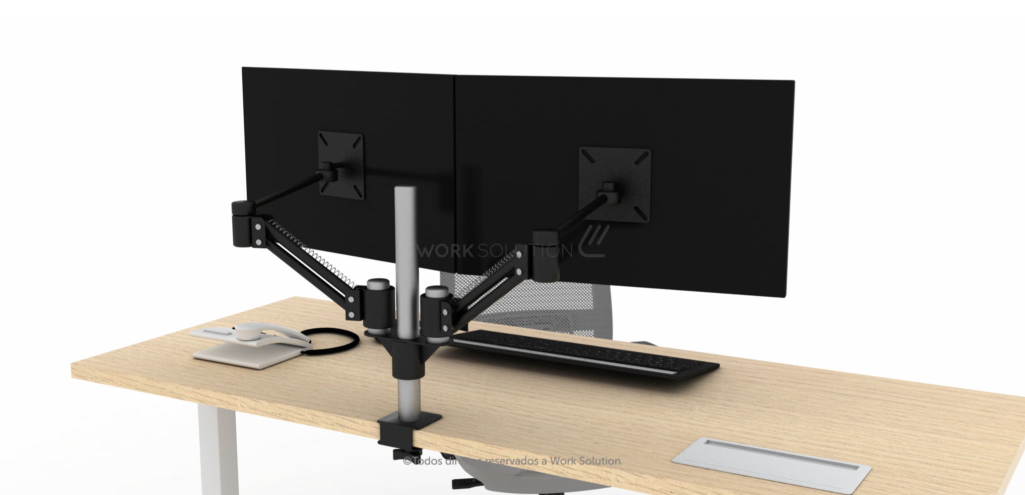 Mesa com regulagem de altura manual | Linha Float Work Solution