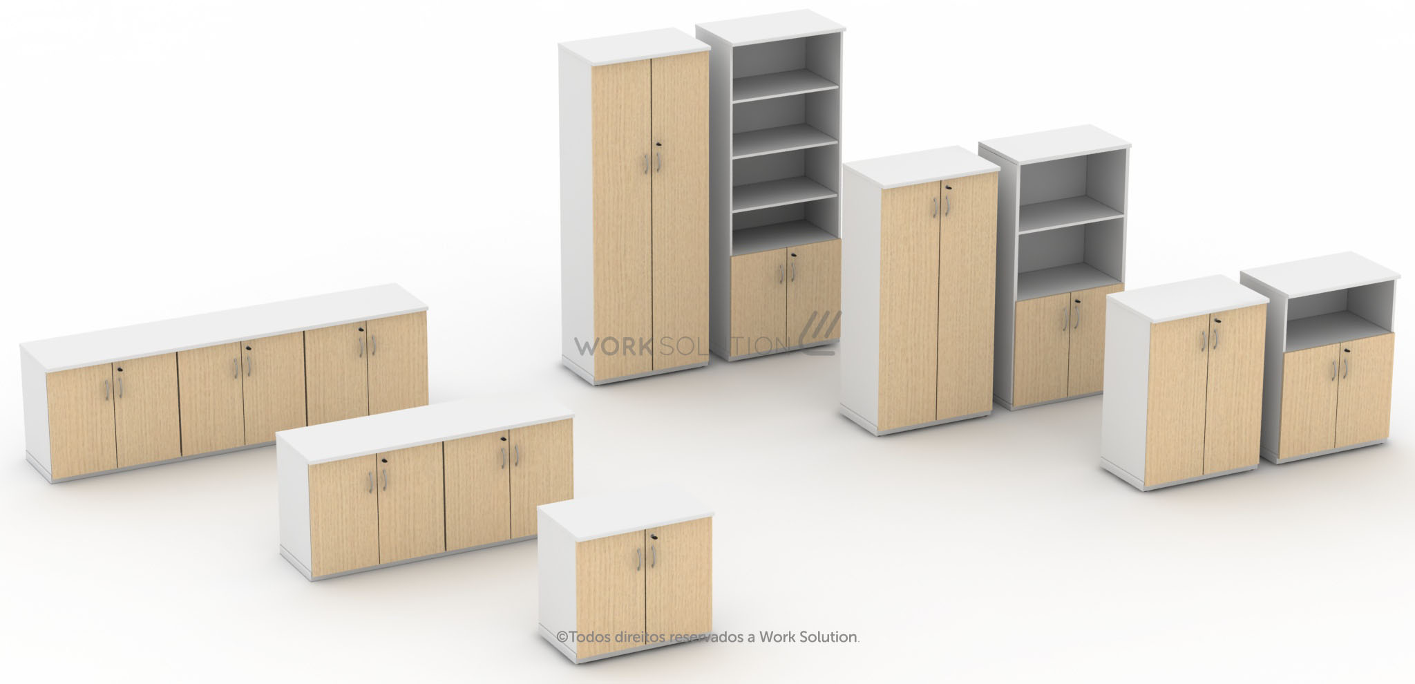 Mesa com regulagem de altura manual | Linha Float Work Solution