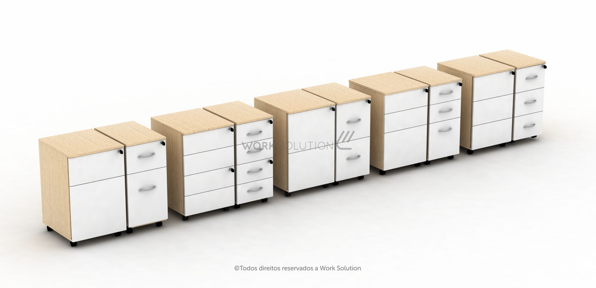 Mesa com regulagem de altura manual | Linha Float Work Solution