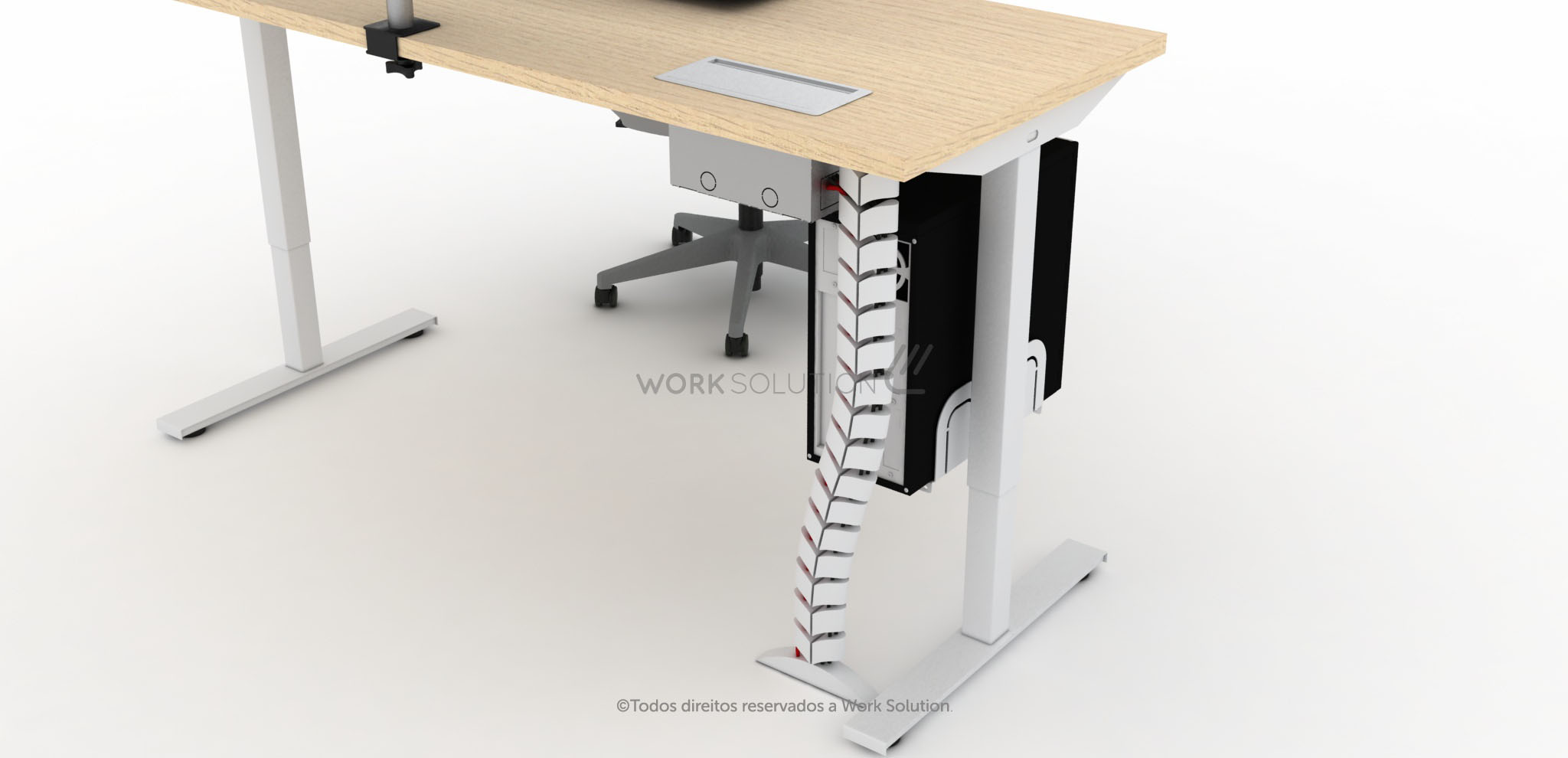 Mesa com regulagem de altura manual | Linha Float Work Solution
